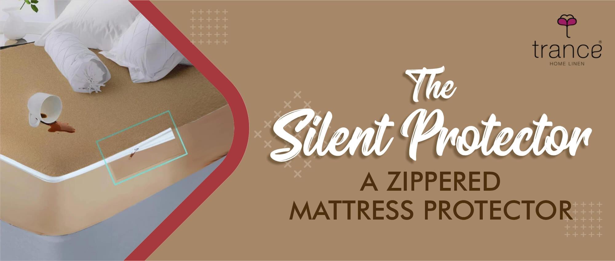THE SILENT PROTECTOR A ZIPPERED MATTRESS PROTECTOR – Trance Home Linen