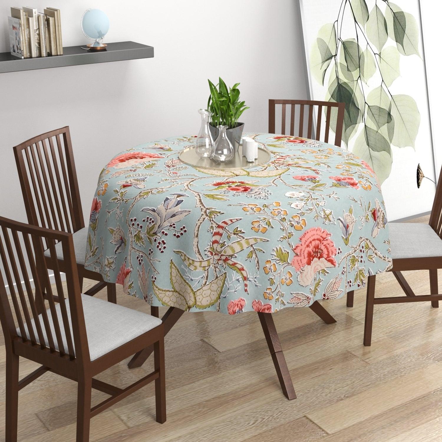 Premium Cotton Circular Dining Table Cloth (Calicut) – Trance Home Linen